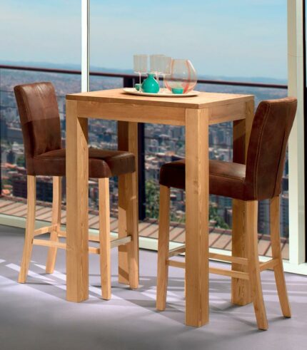 Table haute pin massif MOVING | Cocktail Scandinave